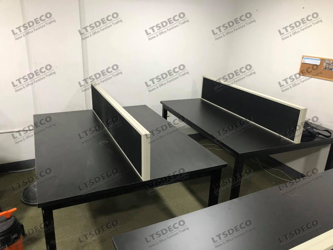 WORKSTATION TABLE WITH TOP PANEL OFFICE PARTITION AND FURNITURE ...