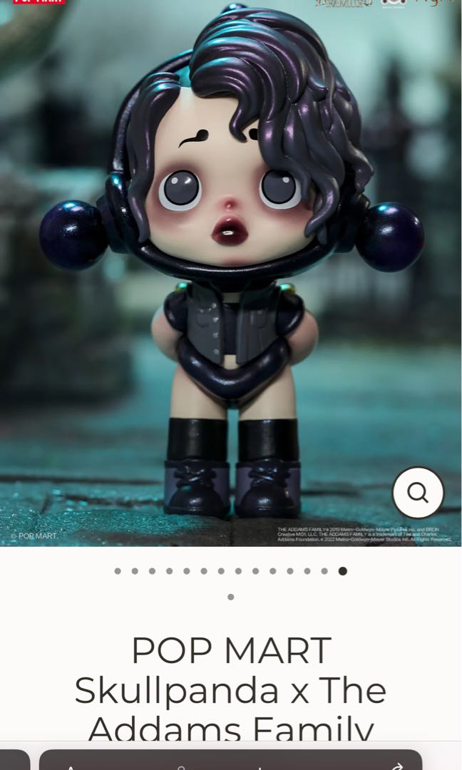 (WTS) Adam family skull panda, Hobbies & Toys, Toys & Games on Carousell