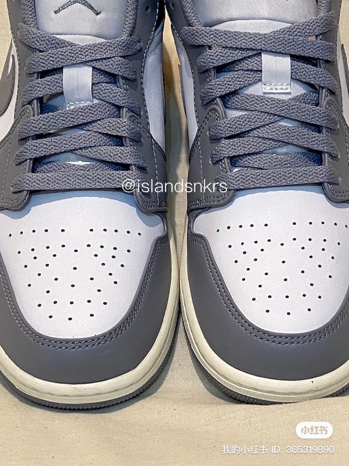 Air Jordan 1 low stealth grey / vintage white, Men's Fashion, Footwear ...