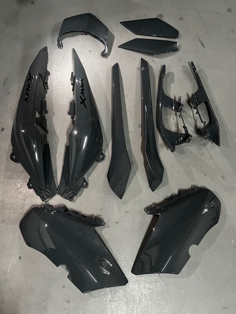 Xmax Nardo Grey coverset, Motorcycles, Motorcycle Accessories on Carousell