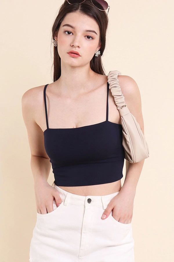 Zora Padded Top, Women's Fashion, Tops, Sleeveless on Carousell
