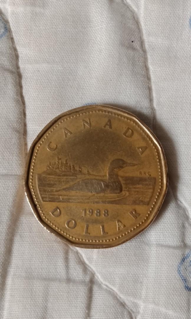 1988 Canada Dollar coin, Hobbies & Toys, Memorabilia & Collectibles ...