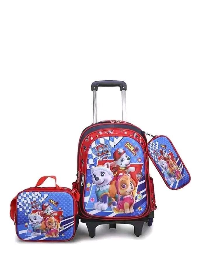 3 in 1cartoon character bag set with trolly, Women's Fashion, Bags ...