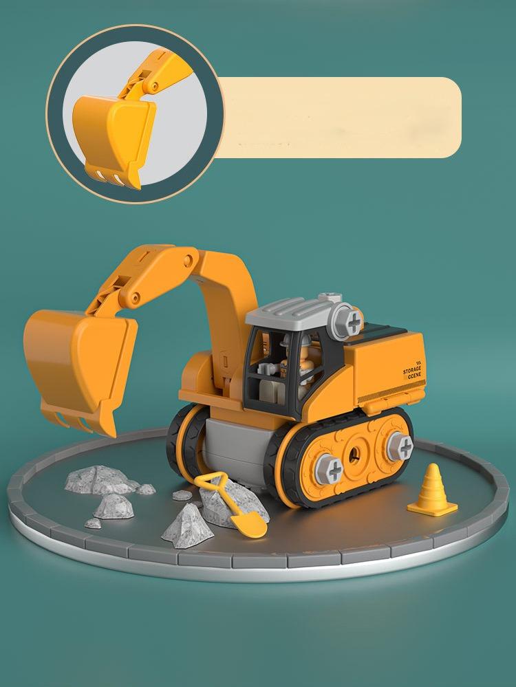 4 in 1Disassembly Engineering Vehicle Engineer Role Play Pretend Toy ...