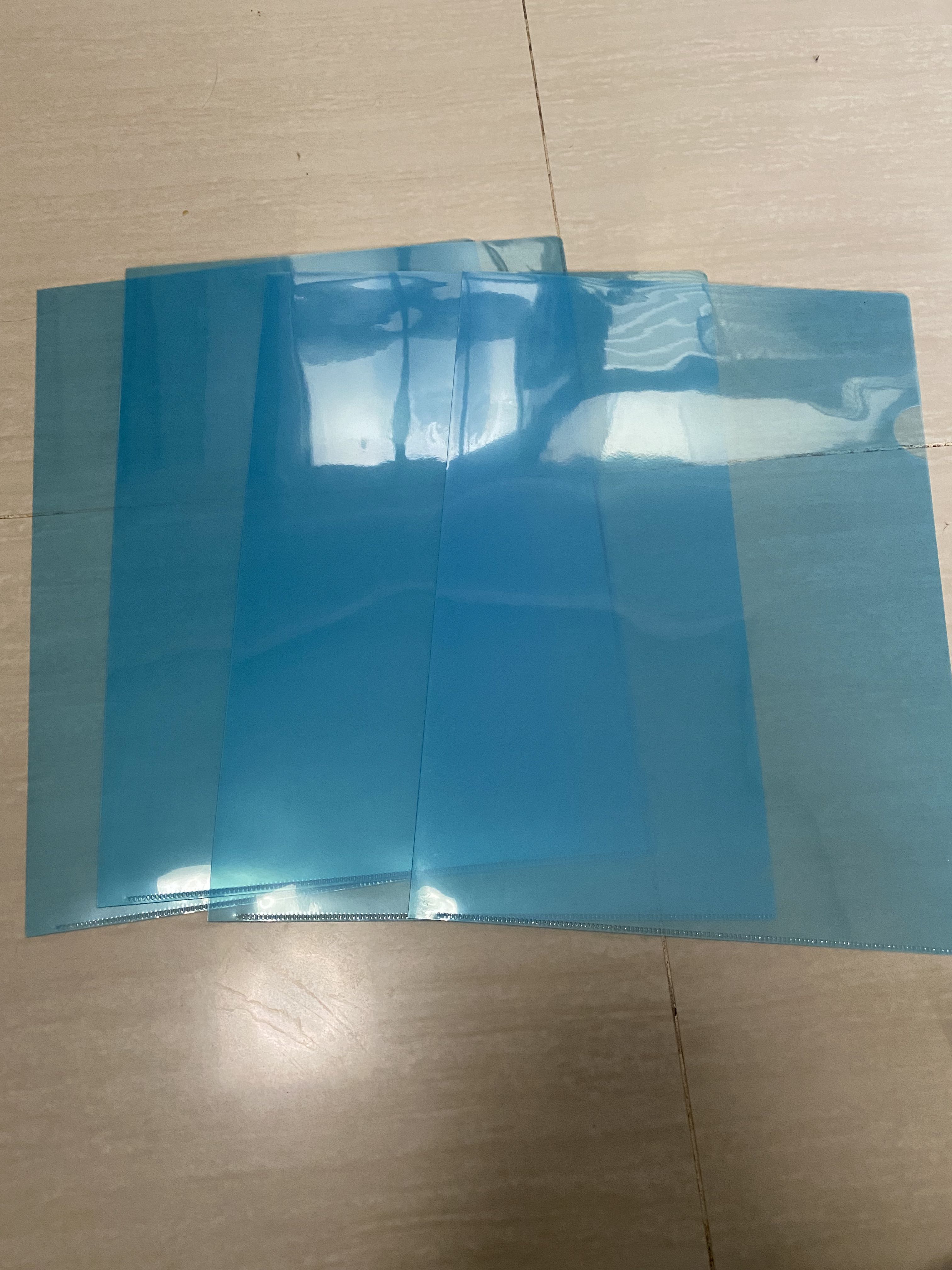 4pcs Blue Clear Folder Japan, Hobbies & Toys, Stationary & Craft ...