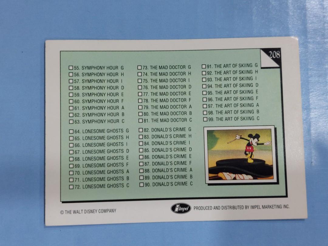 Rare Walt Disney Trading Cards Favorite Stories Plus Checklist, 興趣及遊戲 ...