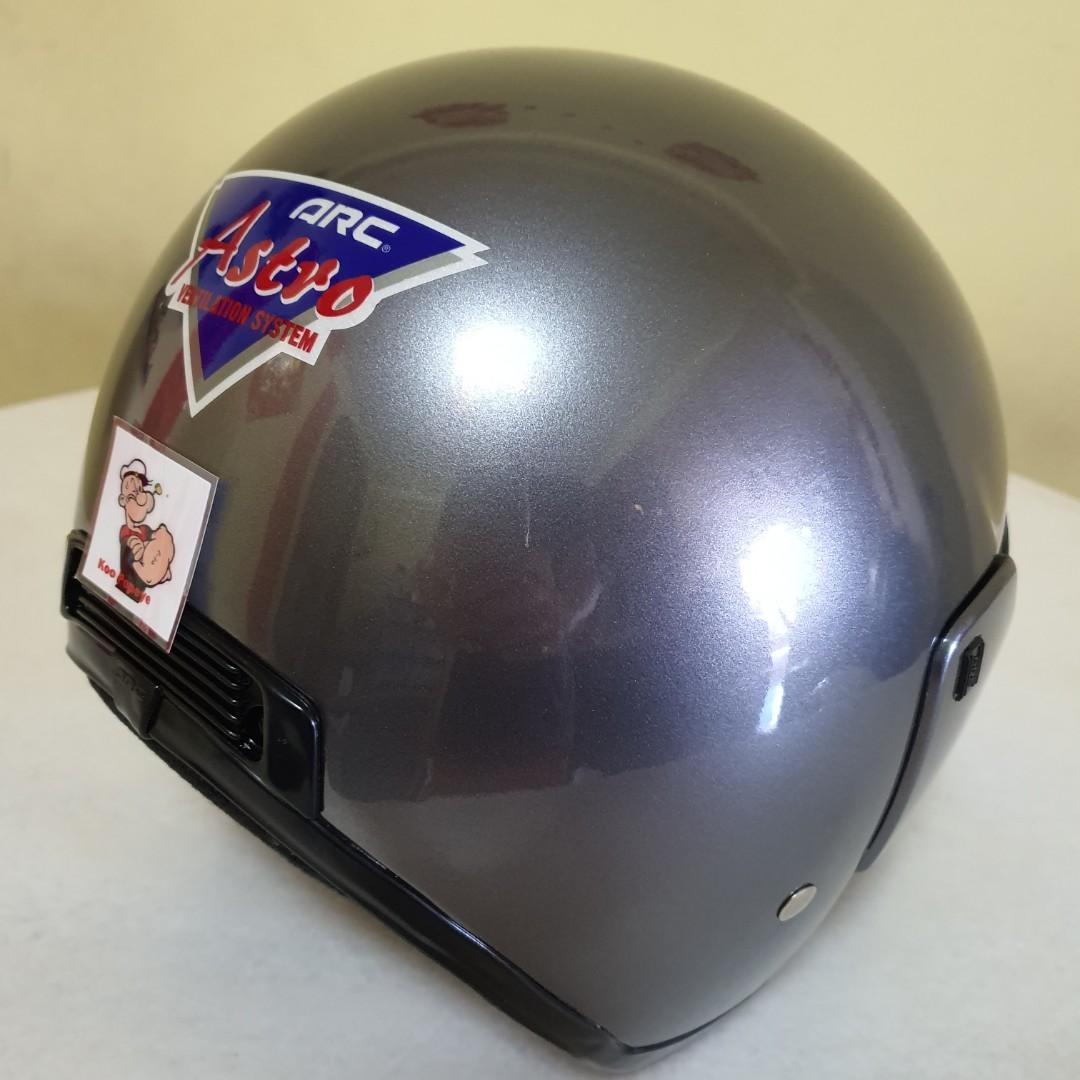 ARC ASTRO HELMET GREY COLOR, Motorcycles, Motorcycle Accessories on ...