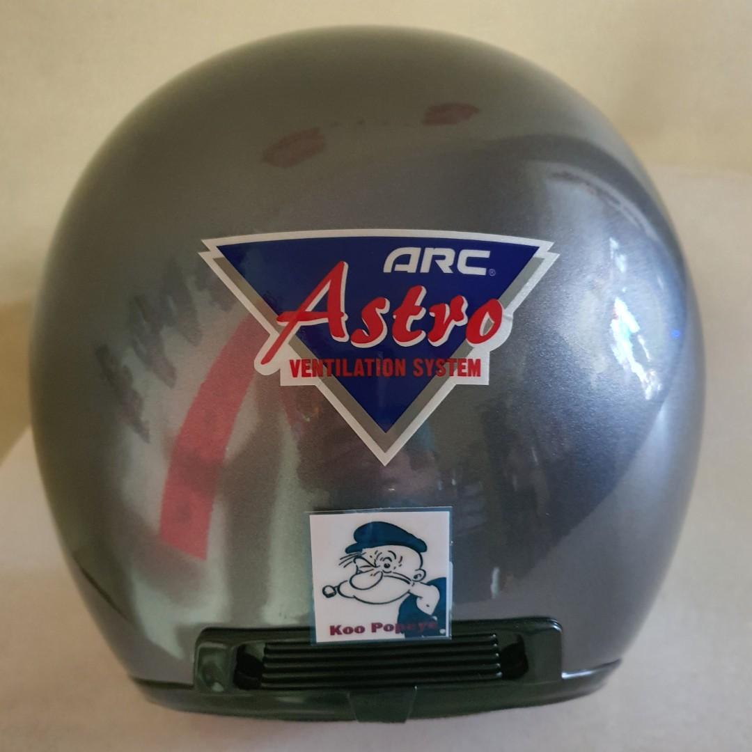 ARC ASTRO HELMET GREY COLOR, Motorcycles, Motorcycle Accessories on ...