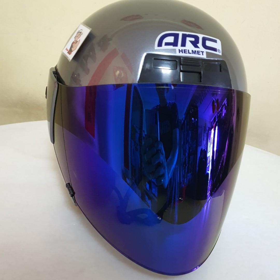 ARC ASTRO HELMET GREY COLOR, Motorcycles, Motorcycle Accessories on ...