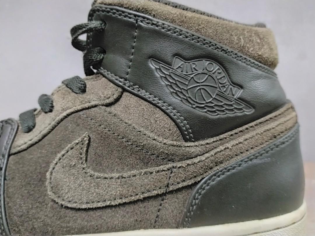 AJ1 Air Jordan 1 Retro Mid Sequoia, Men's Fashion, Footwear, Sneakers ...