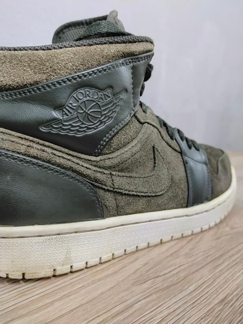 AJ1 Air Jordan 1 Retro Mid Sequoia, Men's Fashion, Footwear, Sneakers ...