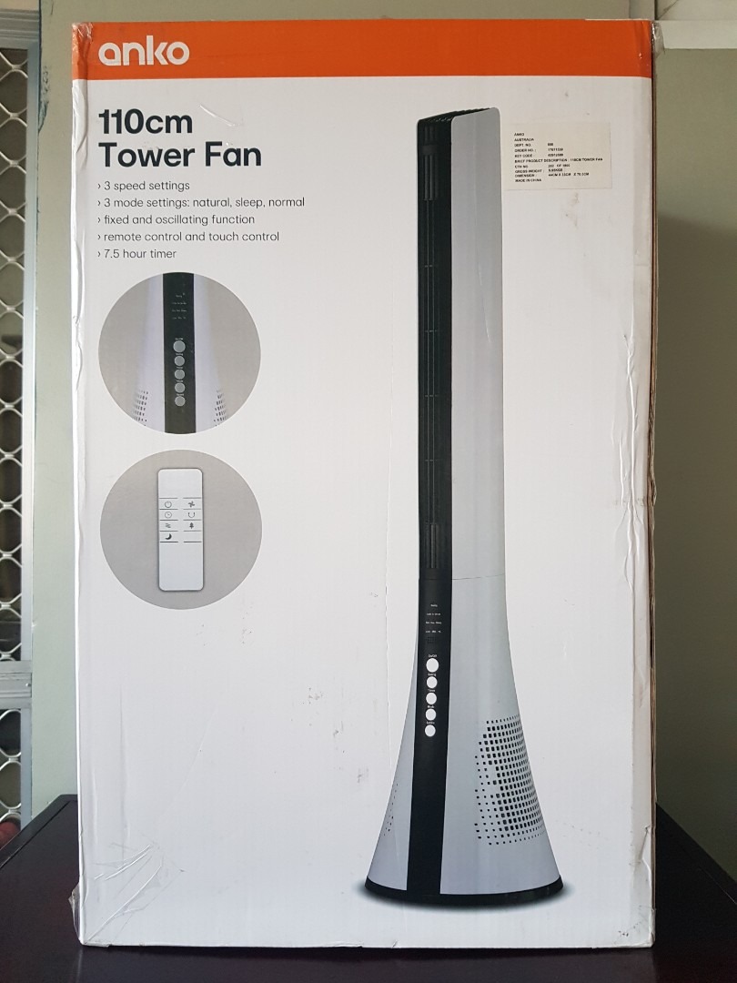 Anko Tower Fan, Furniture & Home Living, Lighting & Fans, Fans on Carousell