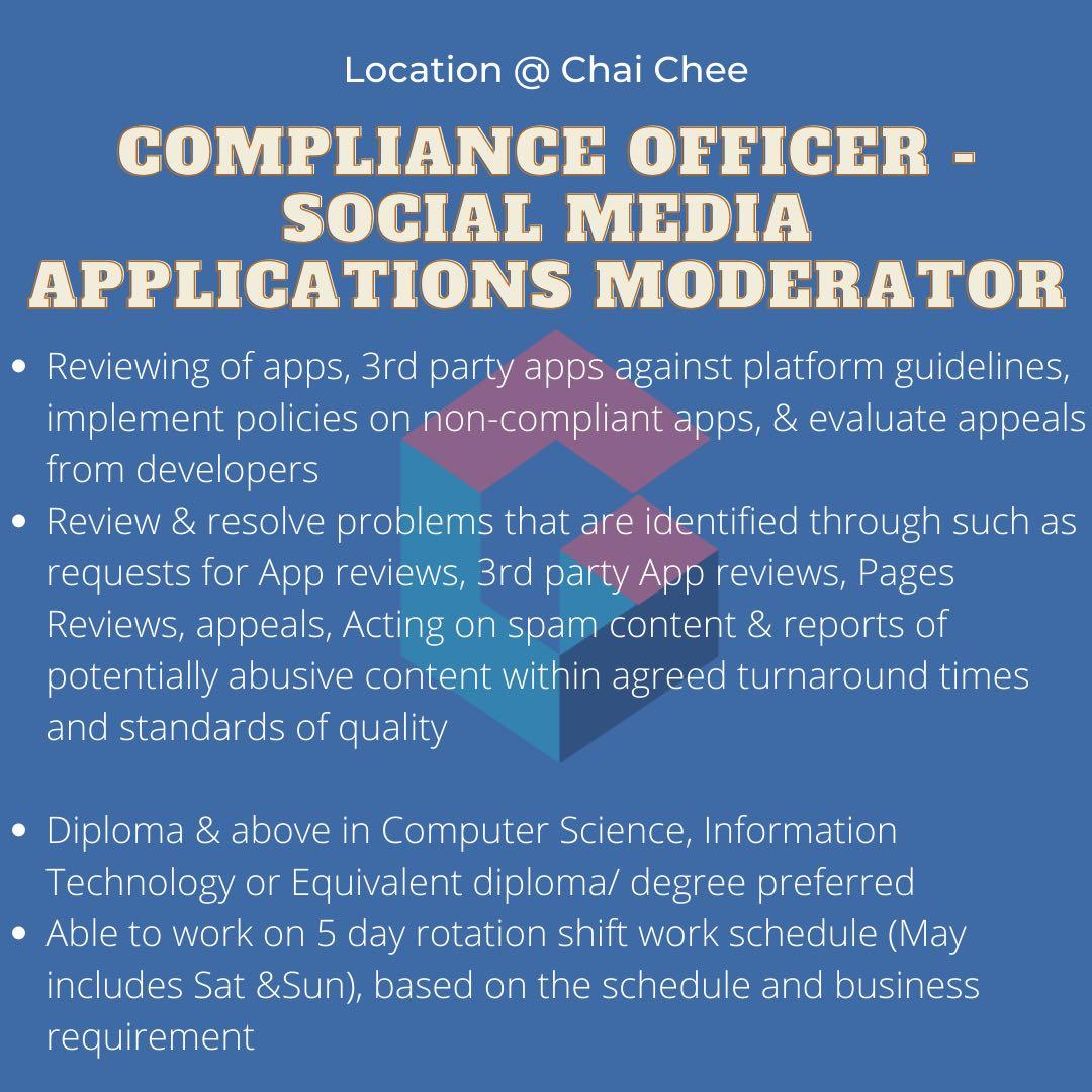 Applications Moderator (Social Media), Bulletin Board, Looking For on ...