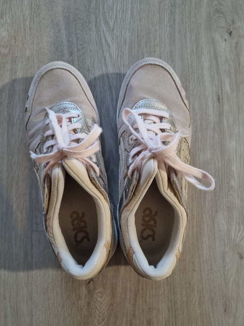 Asics pink/beige shoes, Women's Fashion, Footwear, Sneakers on Carousell