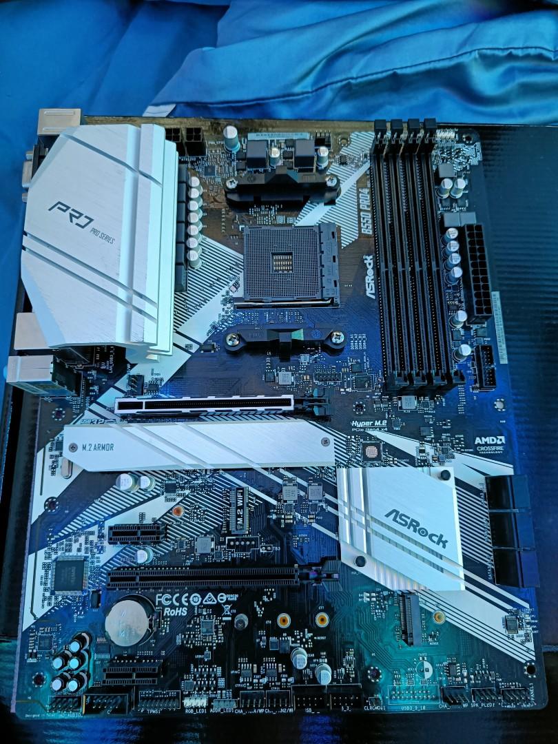 Asrock B550 PRO4 ATX Motherboard, Computers & Tech, Parts & Accessories ...