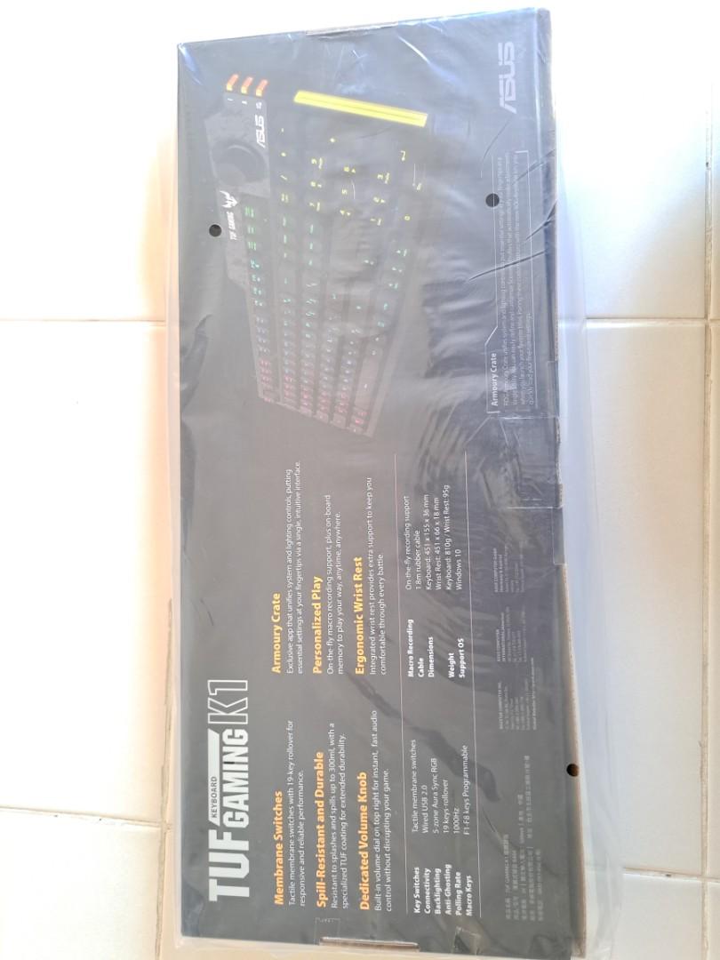 ASUS TUF K1 Gaming Keyboard, Computers & Tech, Parts & Accessories ...