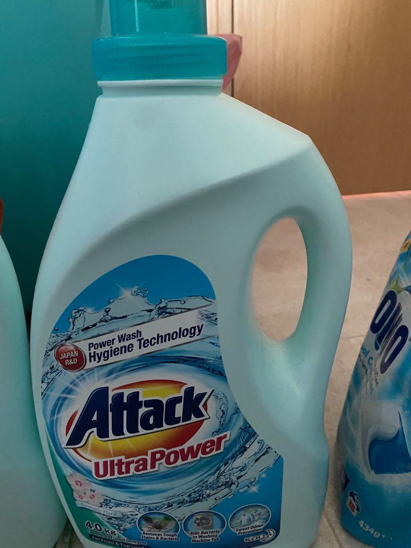 Attack washing detergent ultra power 4kg, TV & Home Appliances, Washing ...