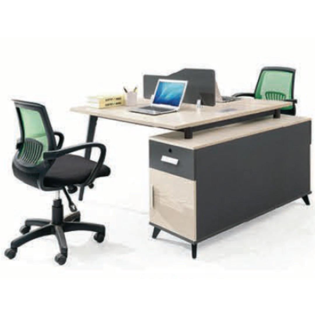 B16 Workstation w Partition, Office Table, System Furniture Cubicle ...