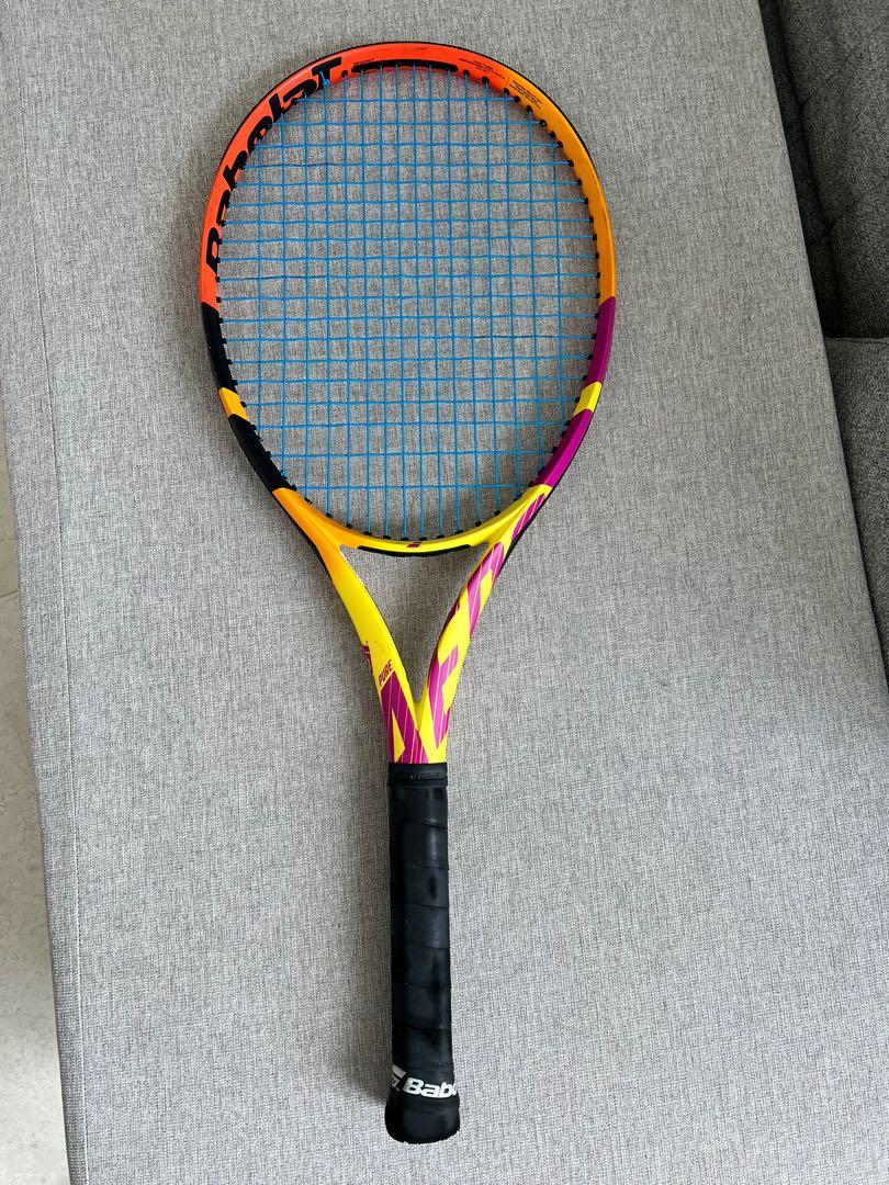 Babolat pure aero Rafa 2021 with new strings yonex poly tour , Sports ...