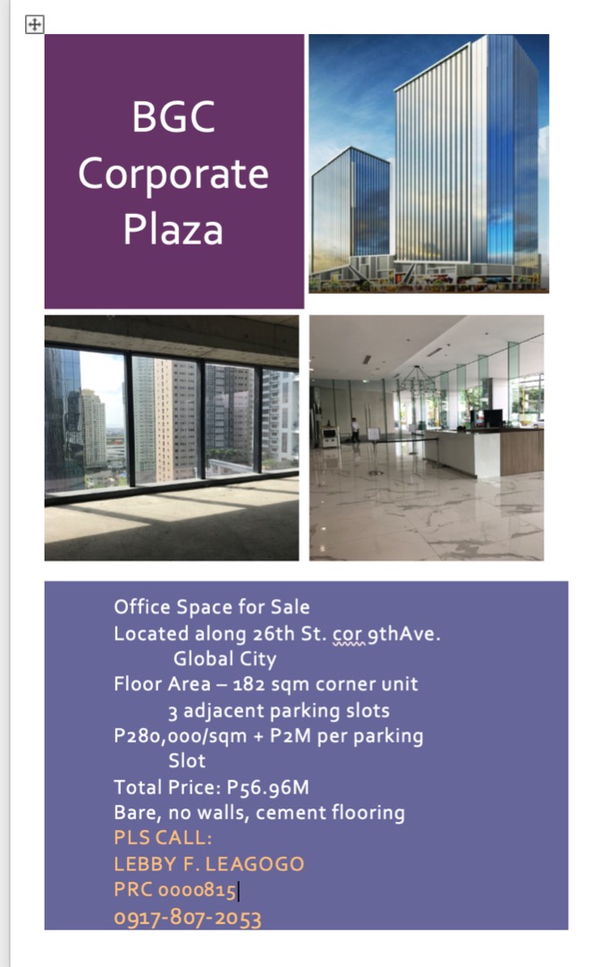 BGC CORPORATE CENTER, Property, For Sale, Commercial on Carousell