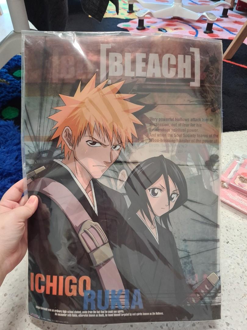 BLEACH vintage plastic posters ichigo kurosaki kuchiki rukia byakuya ...