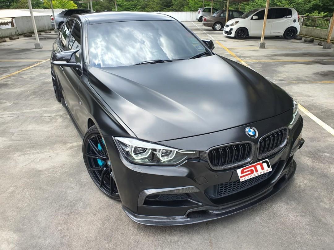 BMW F30 LED Front Headlight Angel Eye Complete Unit Silver Black ...