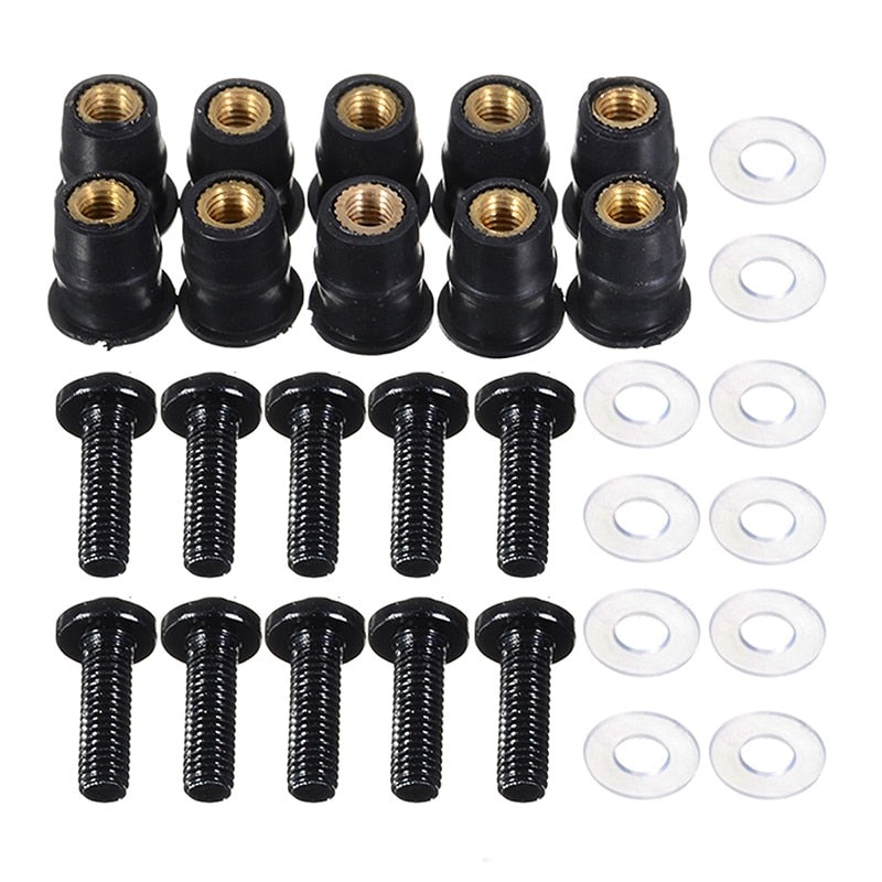 BOLTS & NUTS SET FOR WINDSHIELD/SCOOTER FLOORBOARD/MULTI-PURPOSE ...