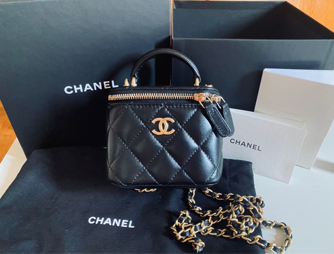 Chanel Small Vanity With Chain, Women's Fashion, Bags & Wallets, Cross ...