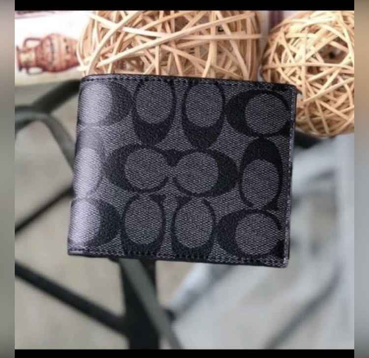 Coach Men Wallet with Coin Purse, Men's Fashion, Watches & Accessories ...