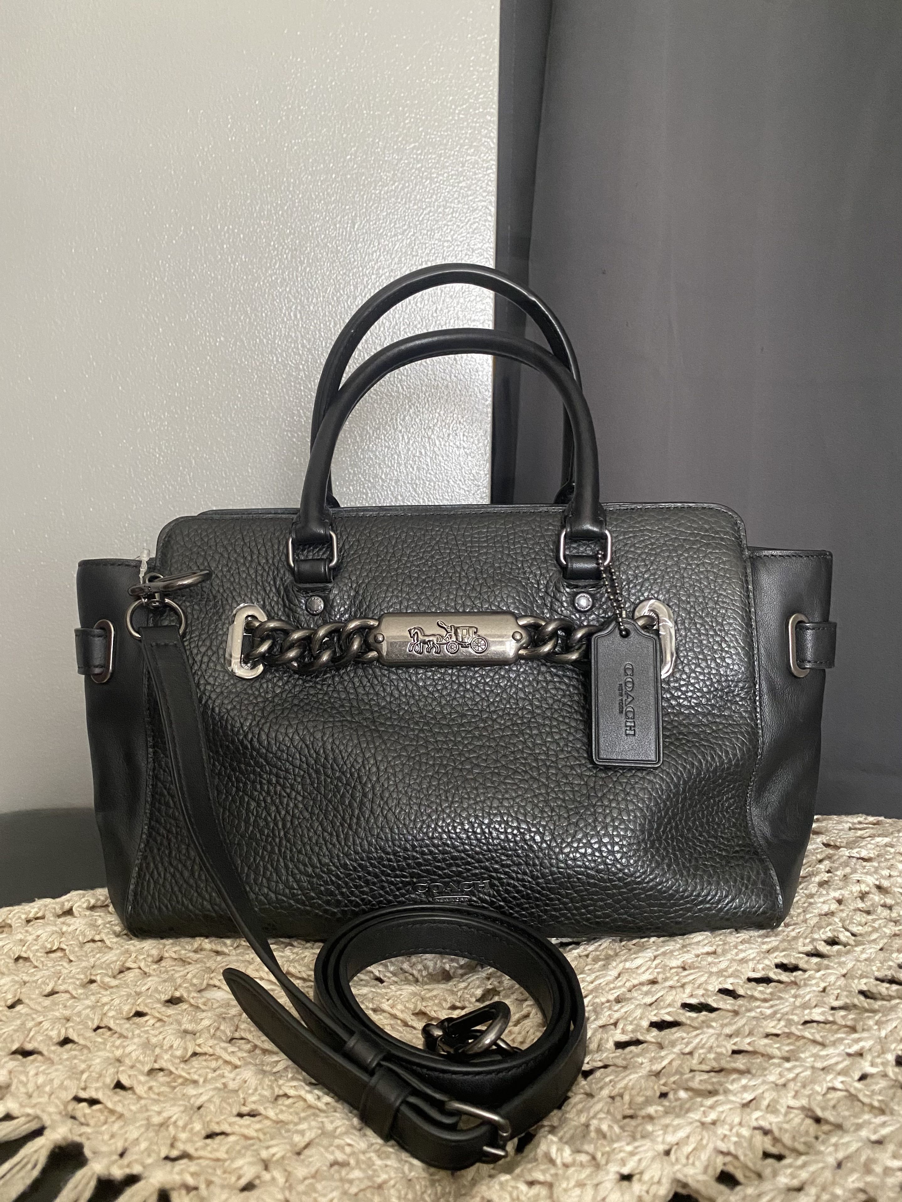 Coach Swagger Blake Carryall Gunmetal, Luxury, Bags & Wallets on Carousell