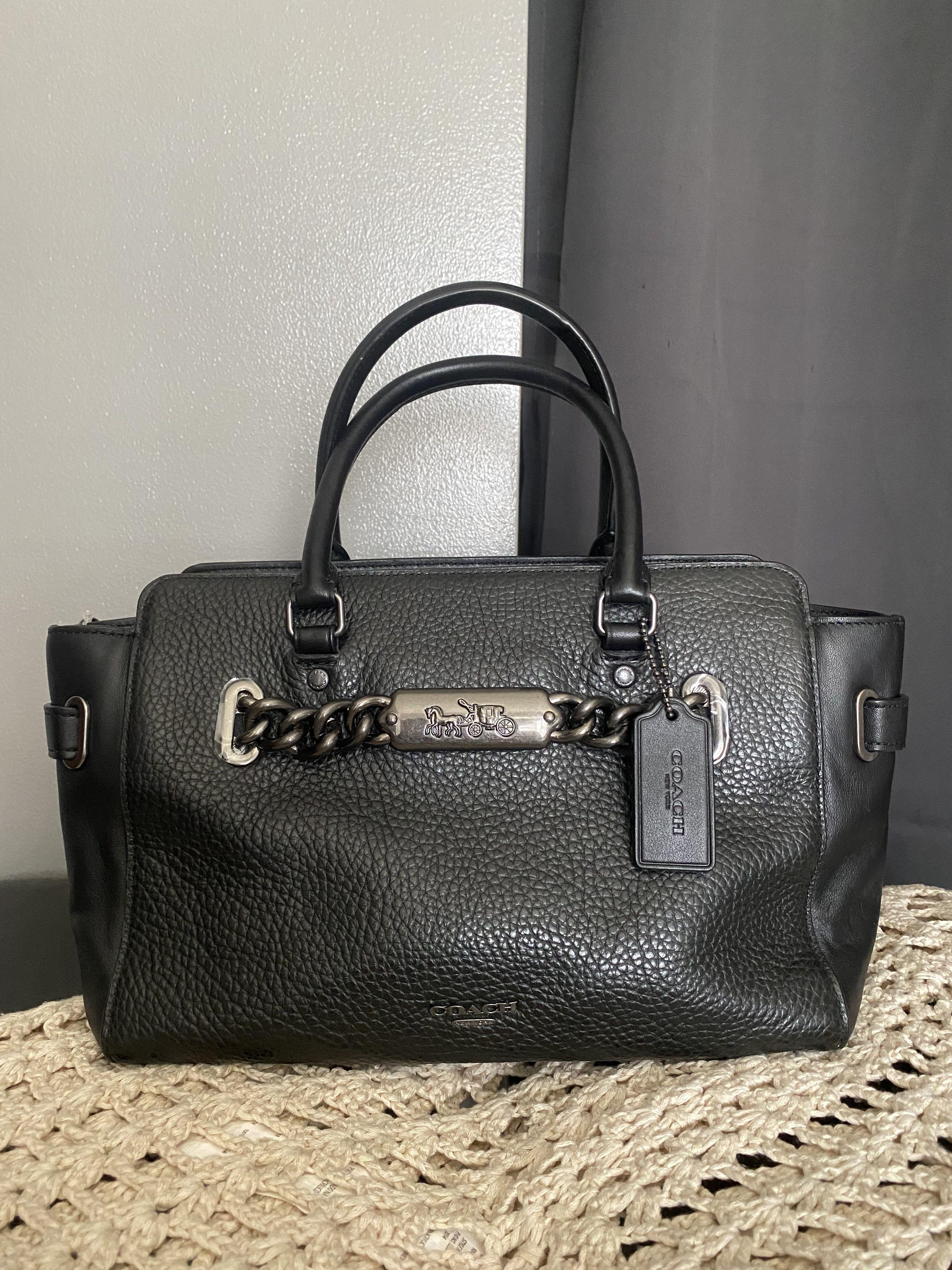 Coach Swagger Blake Carryall Gunmetal, Luxury, Bags & Wallets on Carousell