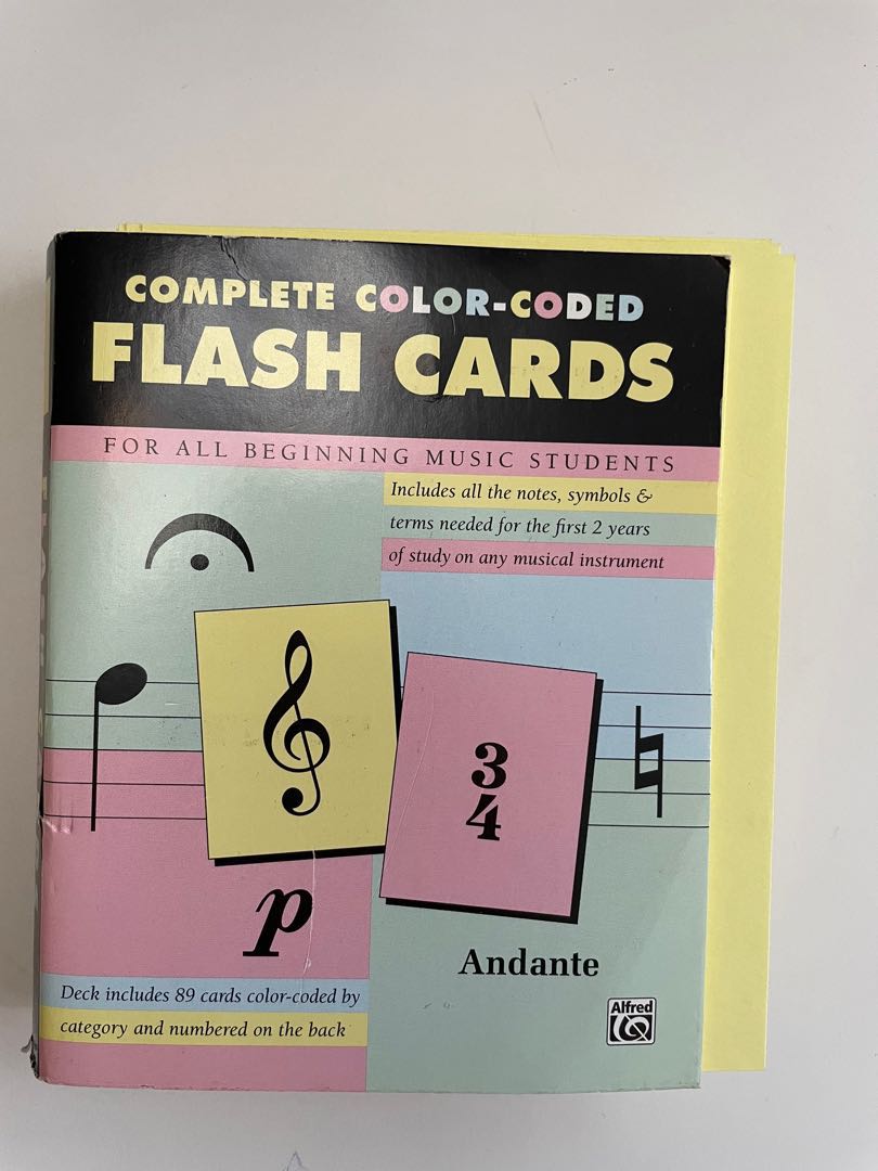 Color-Coded Flash Cards: For All Beginning Music Students, Hobbies ...