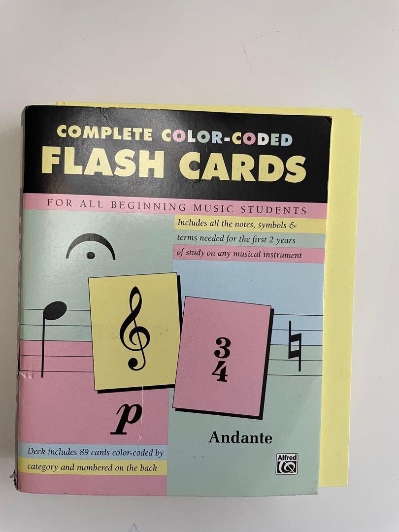 Color-Coded Flash Cards: For All Beginning Music Students, Hobbies ...