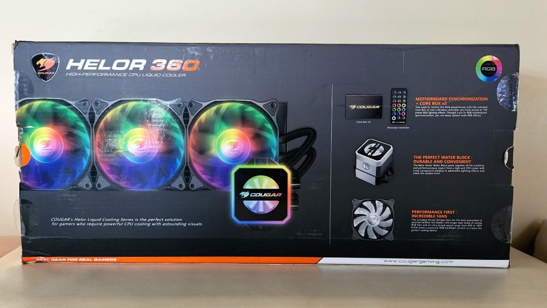 Cougar Helor 360 AIO Water CPU Cooler, Computers & Tech, Parts ...