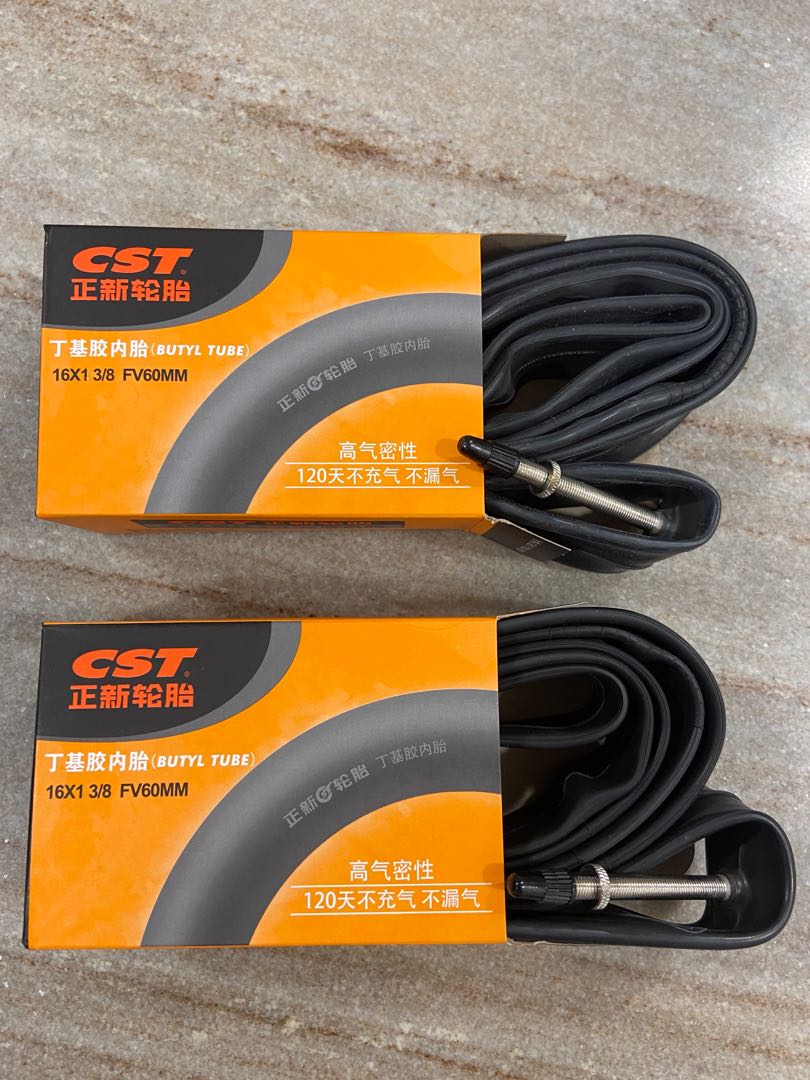 CST 16inch Inner tube for high profile rim, Sports Equipment, Bicycles ...