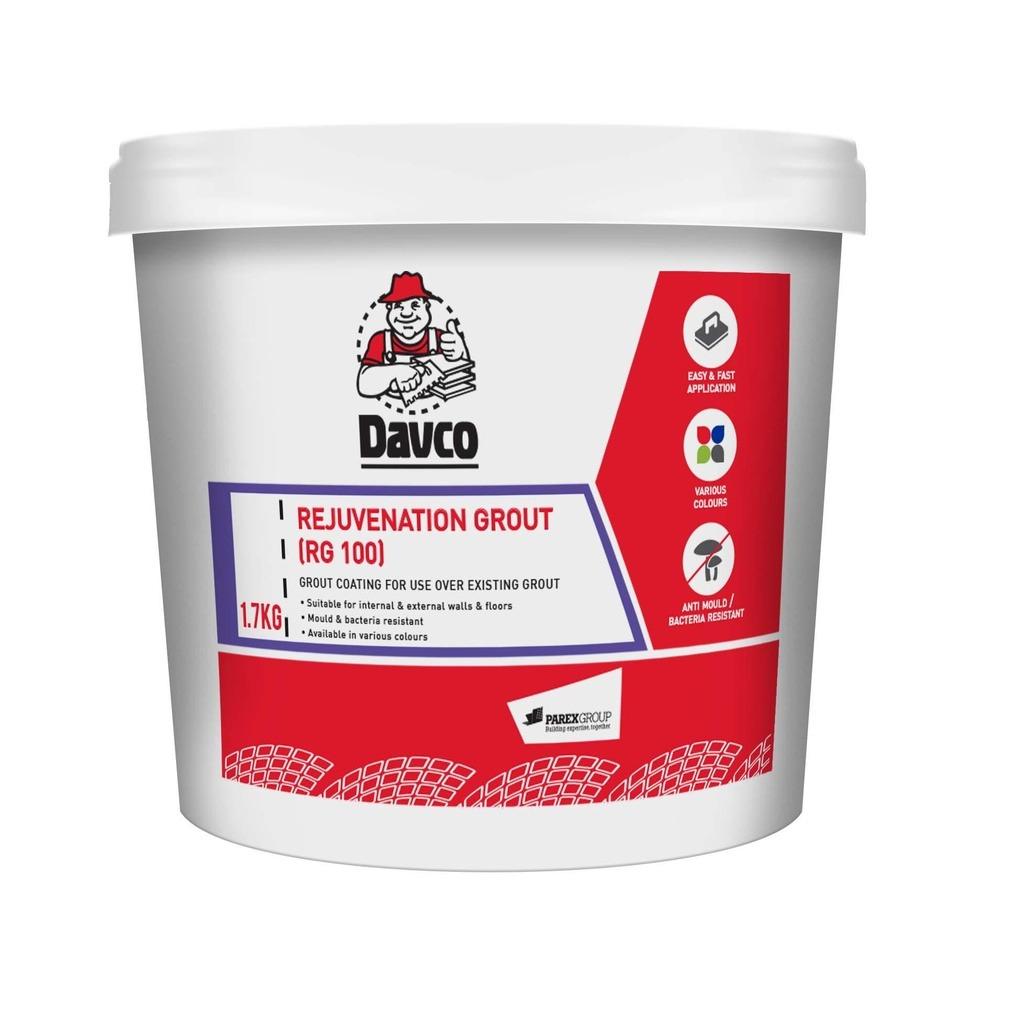 Davco RG100 Rejuvenation Tile Grout 1.7kg #001 PICKET FENCE / WHITE 1 ...
