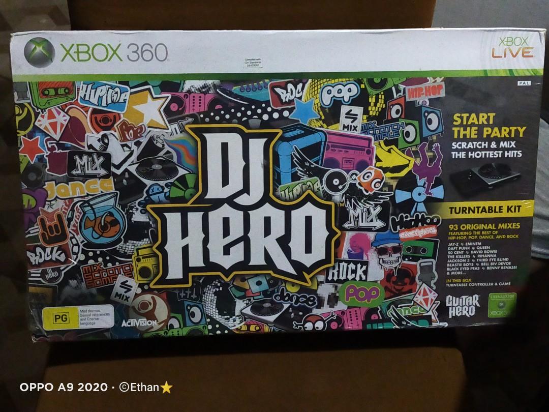 DJ Hero Xbox 360 with Turntable Kit, Video Gaming, Video Games, Xbox on ...