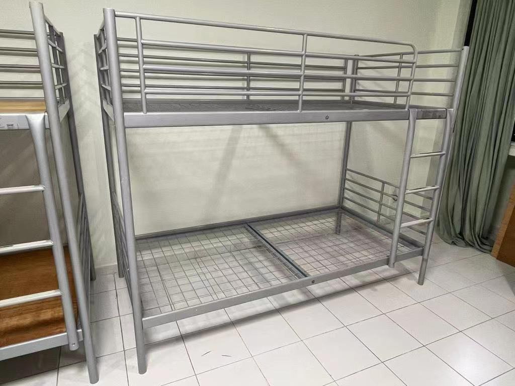 Double decker bed frame, Furniture & Home Living, Furniture, Bed Frames ...