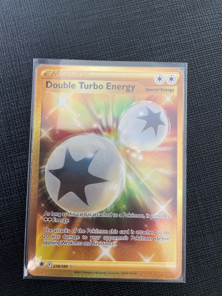 Double turbo energy gold tcg pokemon astral radiance, Hobbies & Toys ...