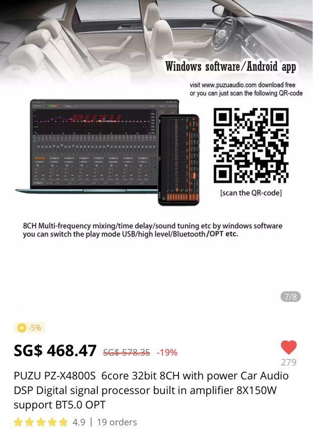 DSP Amplifier plug n play for Mercedes, Hobbies & Toys, Music & Media ...