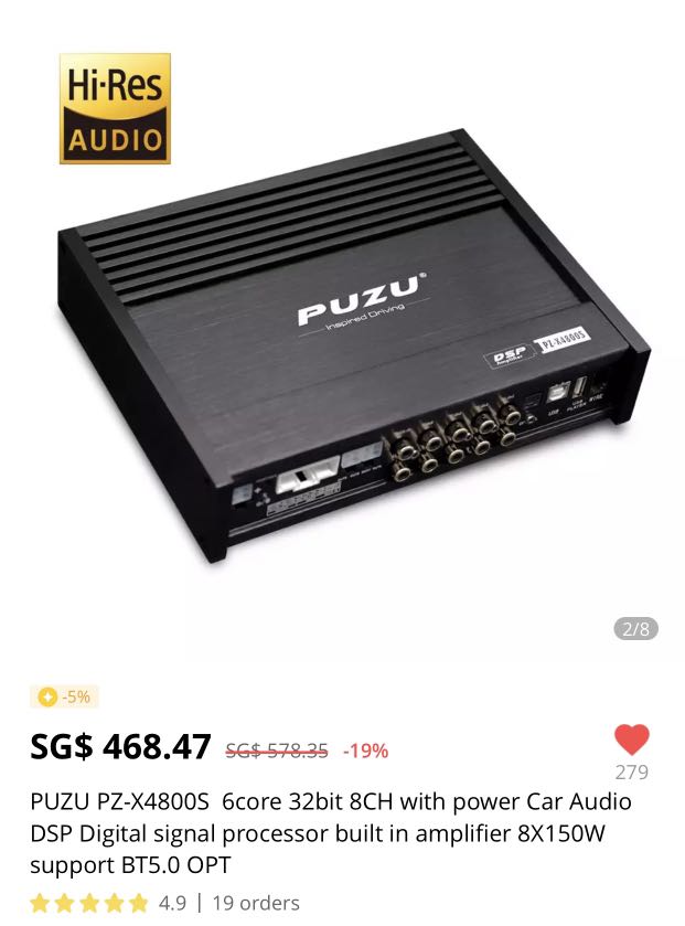 DSP Amplifier plug n play for Mercedes, Hobbies & Toys, Music & Media ...