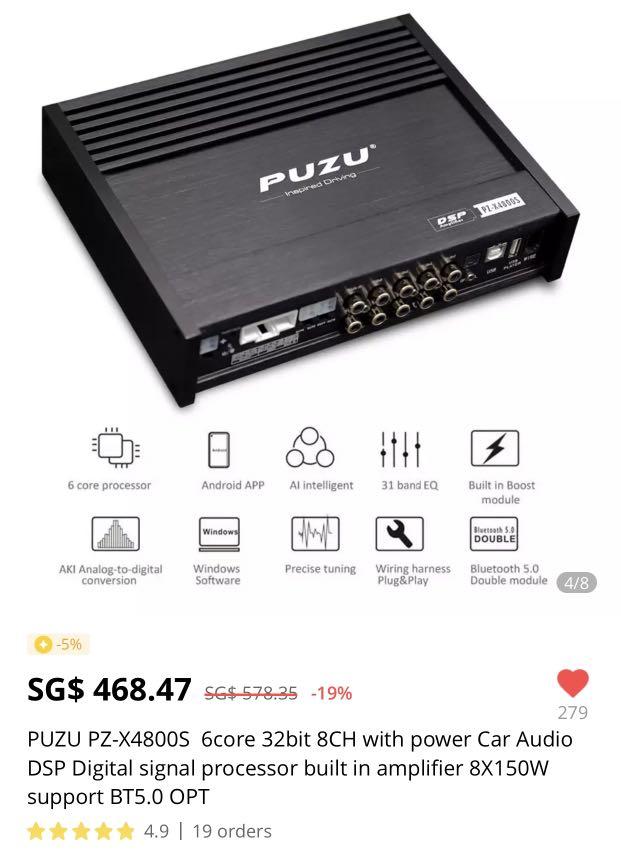 DSP Amplifier plug n play for Mercedes, Hobbies & Toys, Music & Media ...