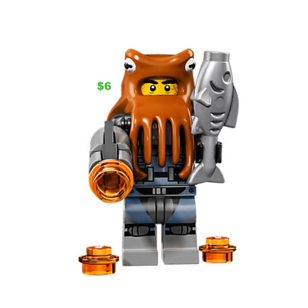 Lego Ninjago The Movie Minifigure Zane Shark Army Octopus Shark Army