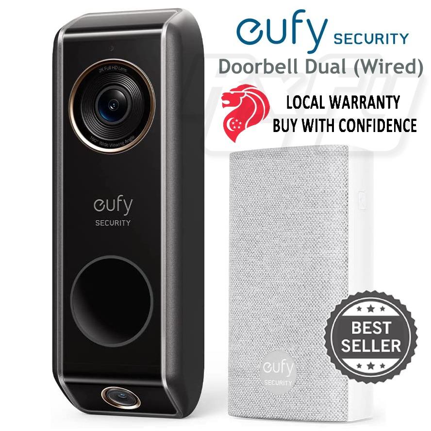 eufy Video Doorbell Dual Camera (Wired) with Chime, Dual Cam, Delivery ...