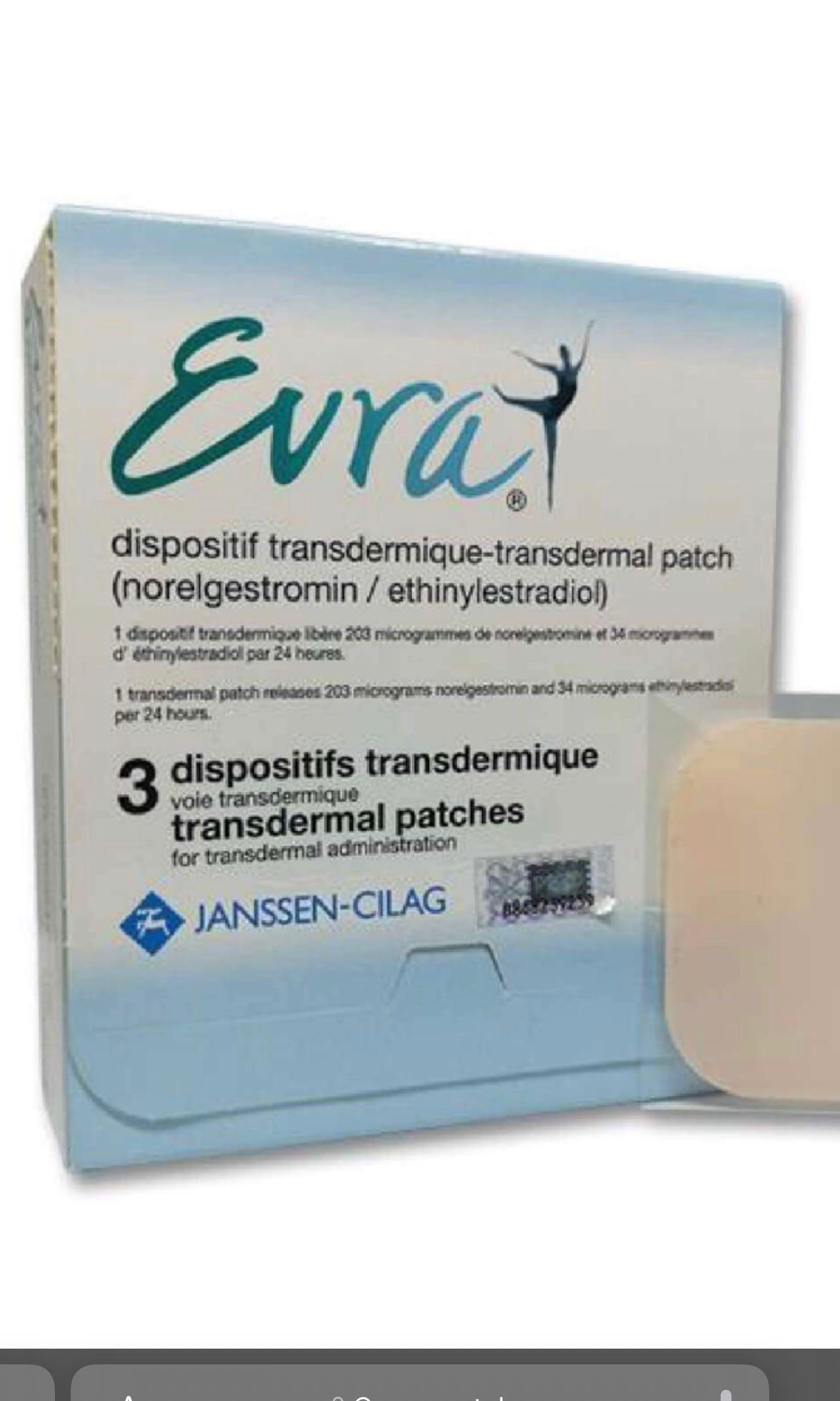 EVRA transdermal patch, Health & Nutrition, Family Planning on Carousell