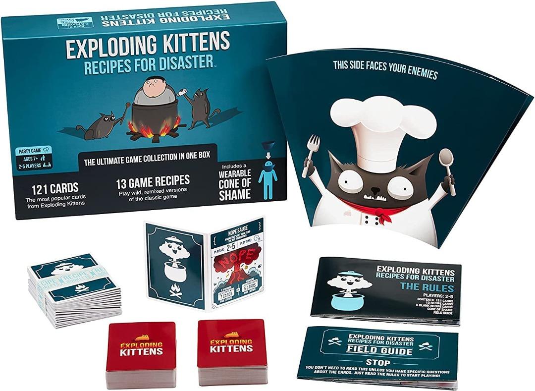 Exploding Kittens Recipes for Disaster 爆炸貓 災難食譜 (英文版) [桌遊/Board game/禮物], 興趣及遊戲, 玩具 & 遊戲類 ...
