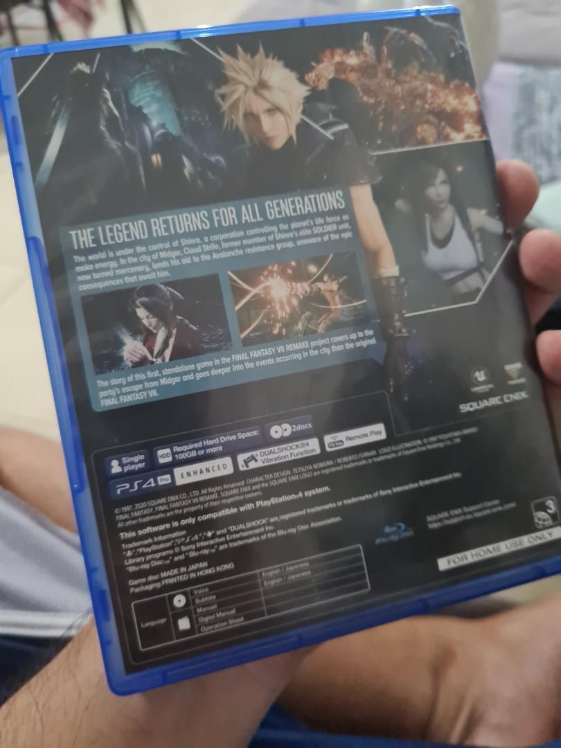 FFVII REMAKE, Video Gaming, Video Games, PlayStation on Carousell