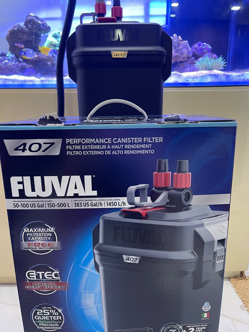Fluval 407 Canister filter, Pet Supplies, Homes & Other Pet Accessories ...