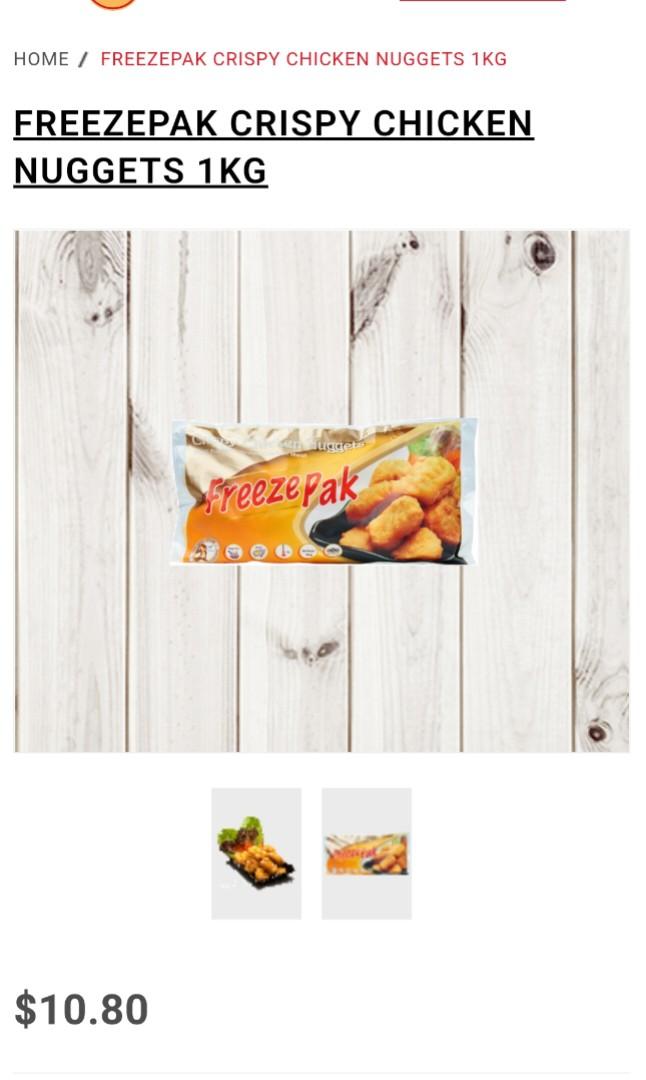 Freezepak Crispy Chicken Nuggets, Food & Drinks, Packaged & Instant ...