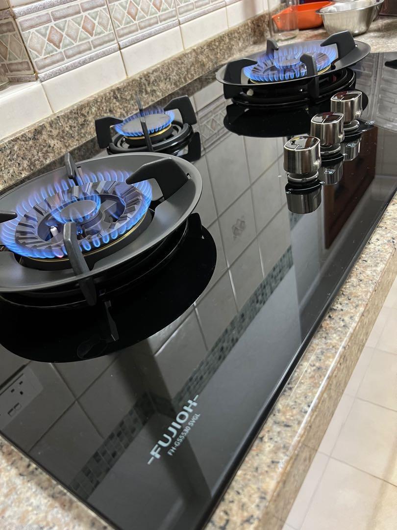 Fujioh 3 Hob Gas Stove FH-GS5530 SVGL, TV & Home Appliances, Kitchen ...